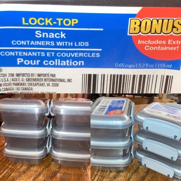 Lock Top | Kitchen | Locktop Lid Reusable Airtight Snack Food Storage ...